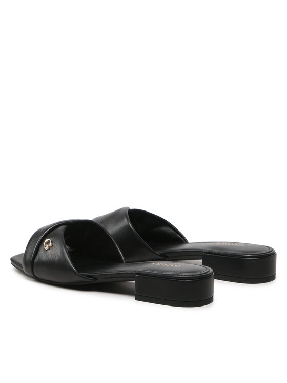 Guess Šľapky Albert FL6ABR LEA03 Čierna | Modivo.sk