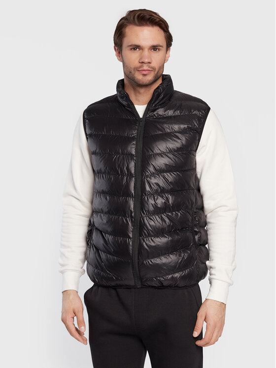 Brave Soul Vestă MJK-CHADSHINE Negru Regular Fit | Modivo.ro