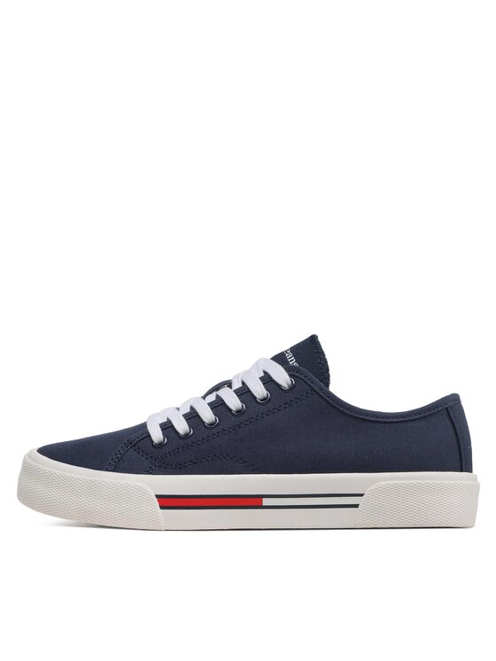 Tommy Jeans Teniși Low Cut Wmns Canvas EN0EN02085 Bleumarin | Modivo.ro