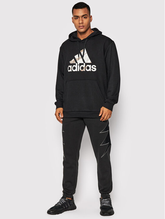 adidas Bluza Camo HE4374 Czarny Loose Fit | Modivo.pl