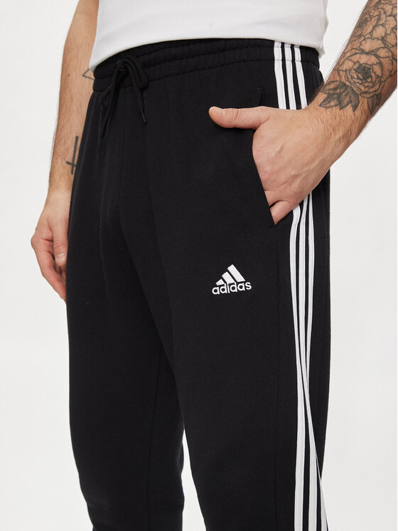 adidas Spodnie dresowe Essentials French Terry Tapered Cuff 3-Stripes ...