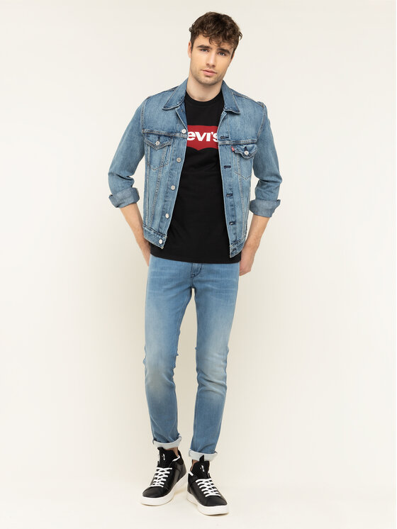 Levi's® T-Shirt Housemark Tee 17783-0137 Czarny Regular Fit | Modivo.pl