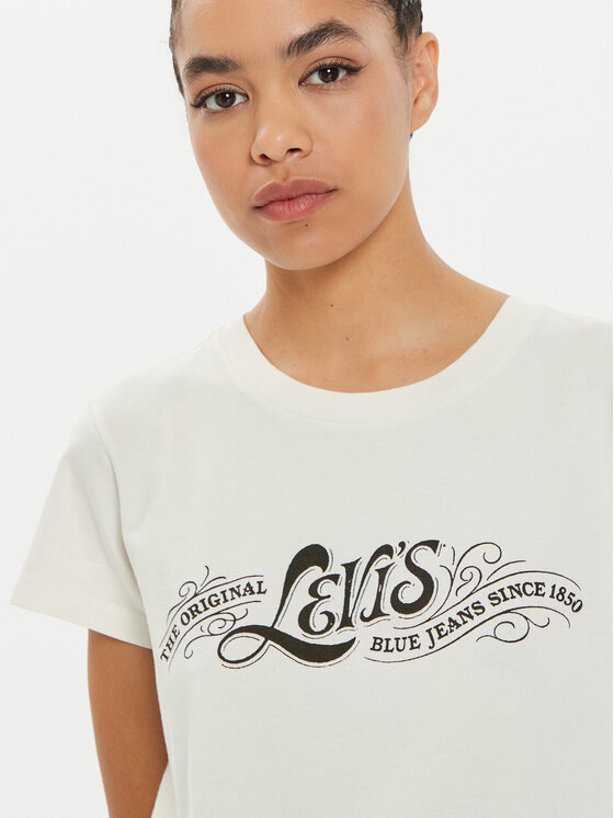 Levi's® T-Shirt Graphic A8804-0023 Biały Boxy Fit | Modivo.pl