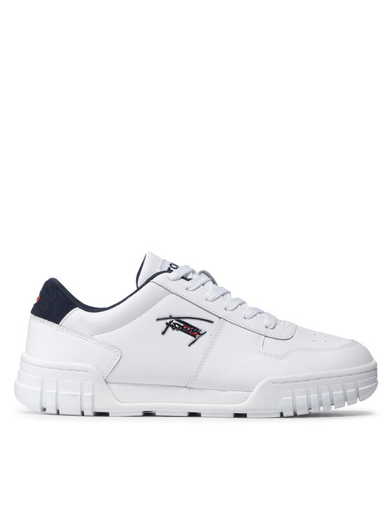 Tommy Jeans Сникърси Retro Leather Cupsole Tjm EM0EM00808 Бял | Modivo.bg