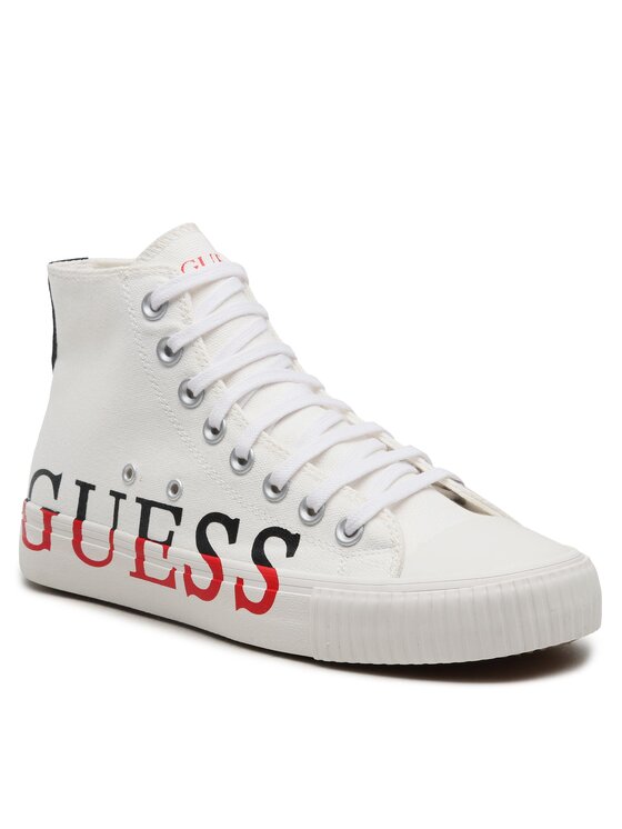 Guess Trampki New Winners Mid FM6NWM FAB12 Biały | Modivo.pl