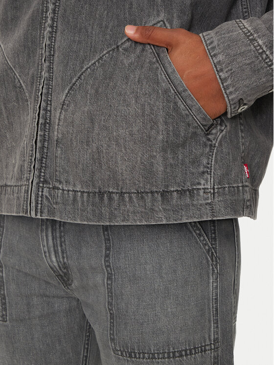 Levi's® Jeansová bunda Mechanics A8635-0000 Šedá Relaxed Fit | Modivo.cz