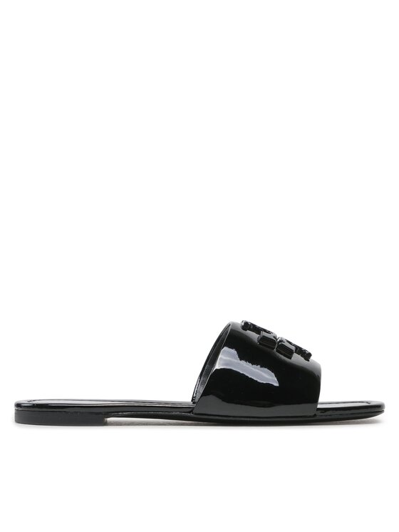 Tory Burch Şlapi Eleanor Slide Patent Leather 149266 Negru | Modivo.ro