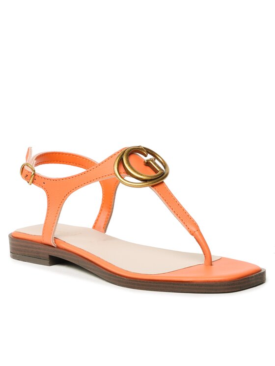 Guess Sandały Miry Made in Italy FL6MRY LEA21 Pomarańczowy | Modivo.pl