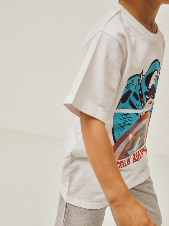 Zippy T-Shirt Marvel ZKBAP0303 23027 Biały Regular Fit | Modivo.pl