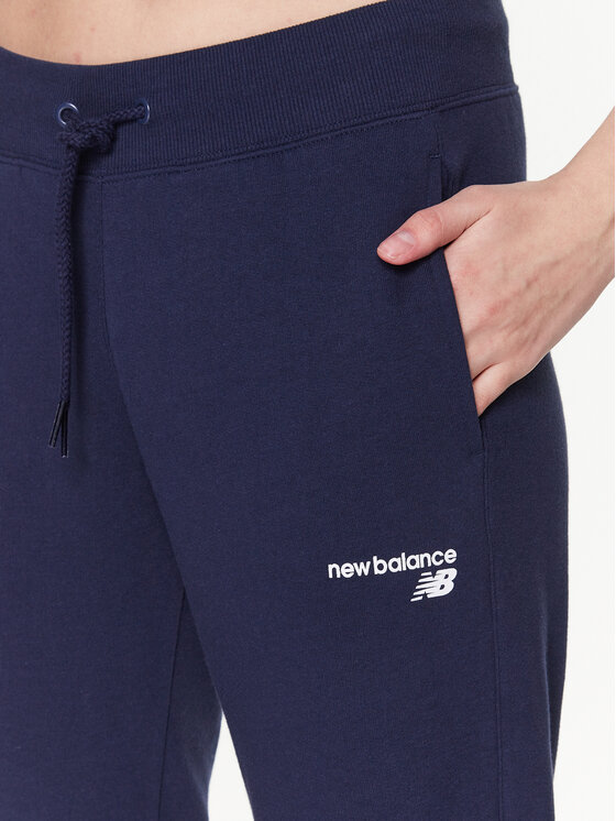 New Balance Spodnie dresowe Classic Core Fleece WP03805 Granatowy ...