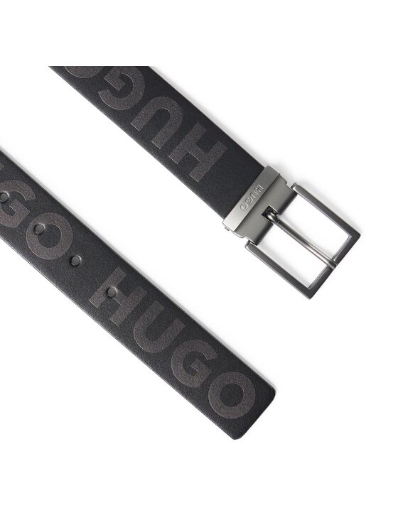 Hugo Мъжки колан Giupi-Logo 50496780 Черен | Modivo.bg