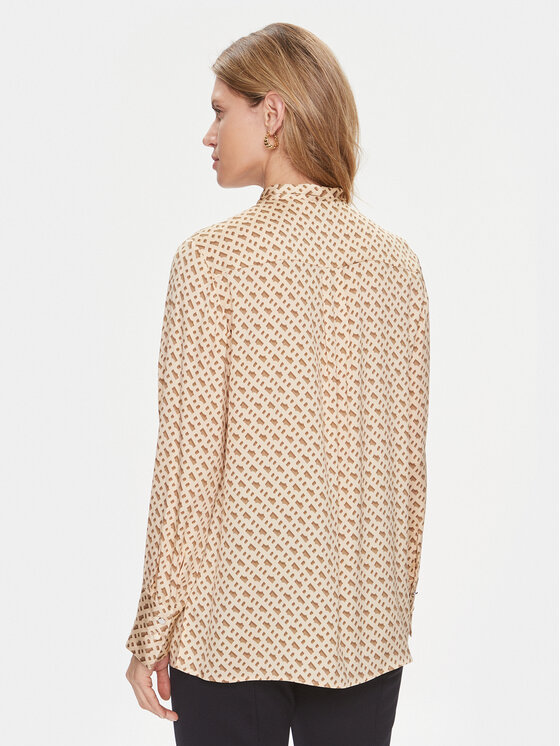 Boss Halenka Bitoa 50516710 Béžová Relaxed Fit | Modivo.cz