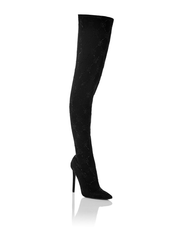 PHILIPP PLEIN Kozaki 11497 Czarny | Modivo.pl