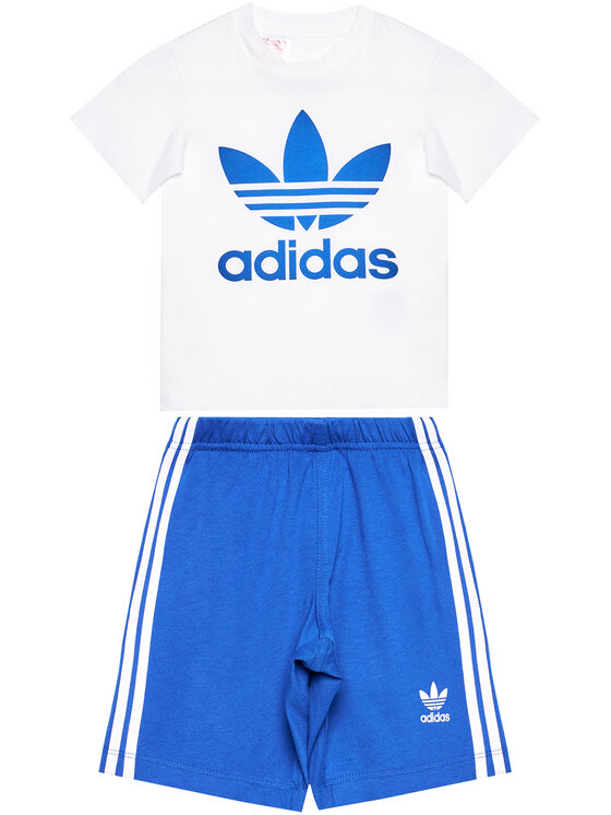 adidas Komplekti kuuluvad t-särk ja šortsid Trefoil GD2626 Valge ...