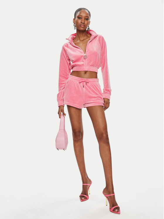 Juicy Couture Majica dugih rukava Tasha JCWCT24306 Ružičasta Slim Fit ...