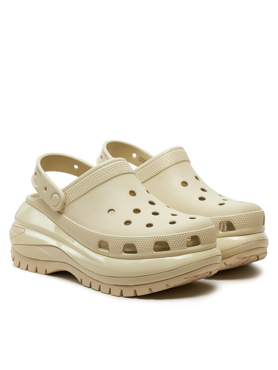 Crocs Klapki Classic Mega Crush Clog 207988 Beżowy | Modivo.pl