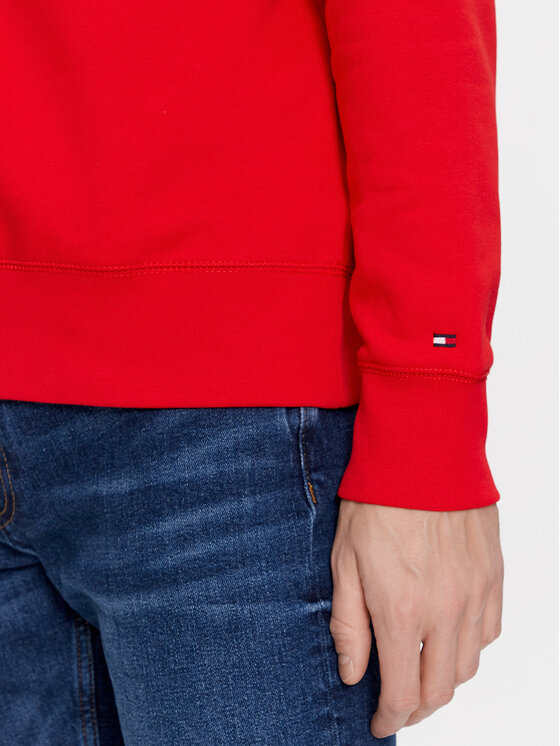 Tommy Hilfiger Džemperis ar kapuci Logo MW0MW11596 Sarkans Regular Fit ...