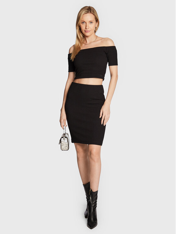 Guess Блузка France W2YP11 KB7E2 Чорний Slim Fit | Modivo.ua