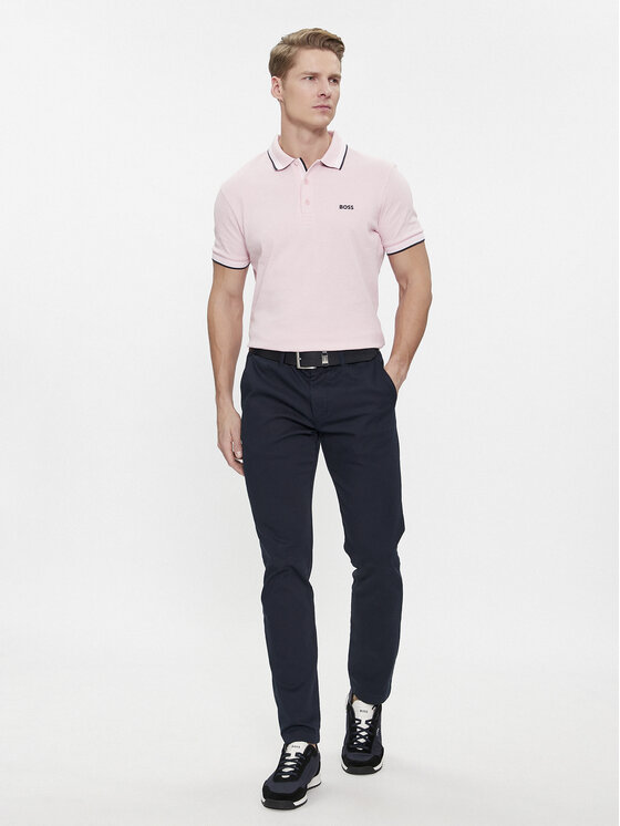 Boss Polo Paddy 50469055 Różowy Regular Fit | Modivo.pl