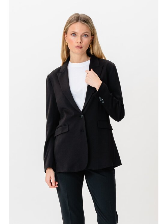 TeeShoppen Marynarka 'Perform Collection' Czarny Regular Fit | Modivo.pl