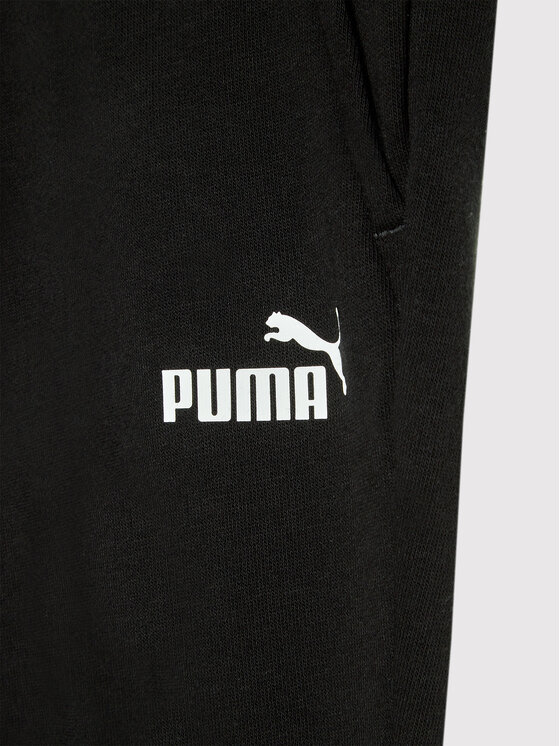 Puma Παντελόνι φόρμας Essential Logo 586974 Μαύρο Regular Fit | Modivo.gr