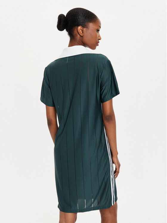adidas Rochie de zi adicolor 3-Stripes IX5507 Verde Loose Fit | Modivo.ro