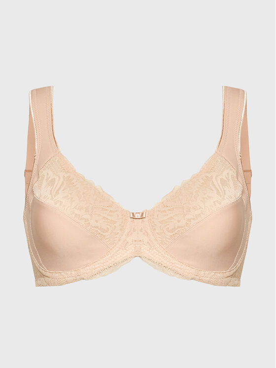 Triumph Biustonosz z fiszbiną Modern Lace 10213069 Beżowy | Modivo.pl