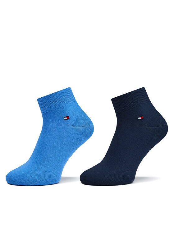 Tommy Hilfiger 2er-Set niedrige Herrensocken 342025001 Dunkelblau ...