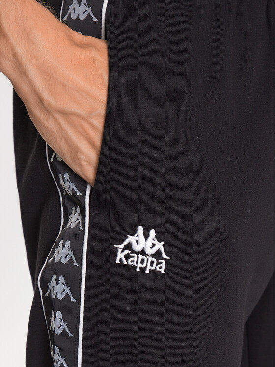 Kappa Spodnie dresowe 313014 Czarny Regular Fit | Modivo.pl