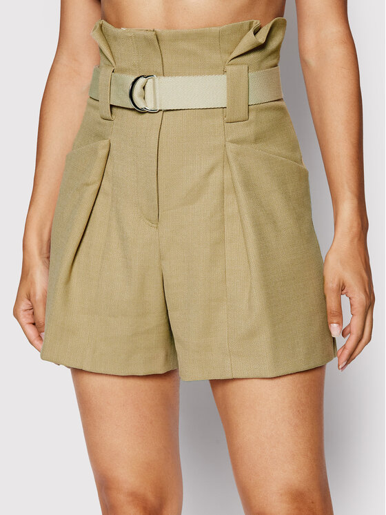 IRO Szorty materiałowe Mida AQ483 Beżowy Regular Fit | Modivo.pl