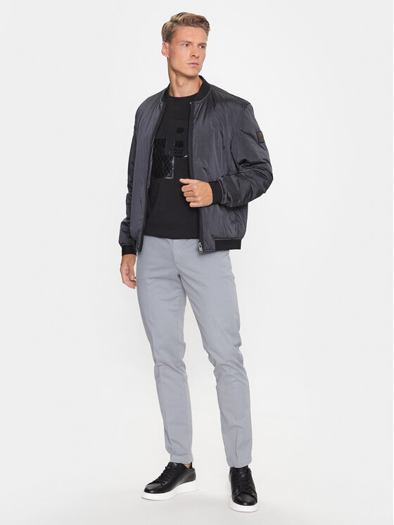 Boss Chino kalhoty Kaito1 50487966 Šedá Slim Fit | Modivo.cz