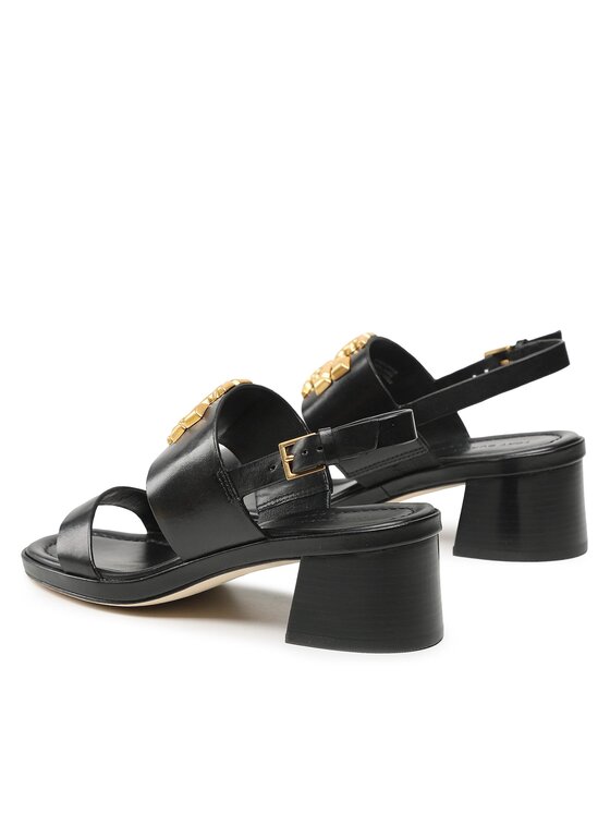 Tory Burch Sandale Eleanor Heel 136544 Negru | Modivo.ro