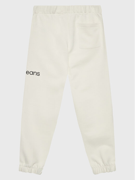 Calvin Klein Jeans Jogginghose Disrupted Inst Logo Iu0iu00323 Beige