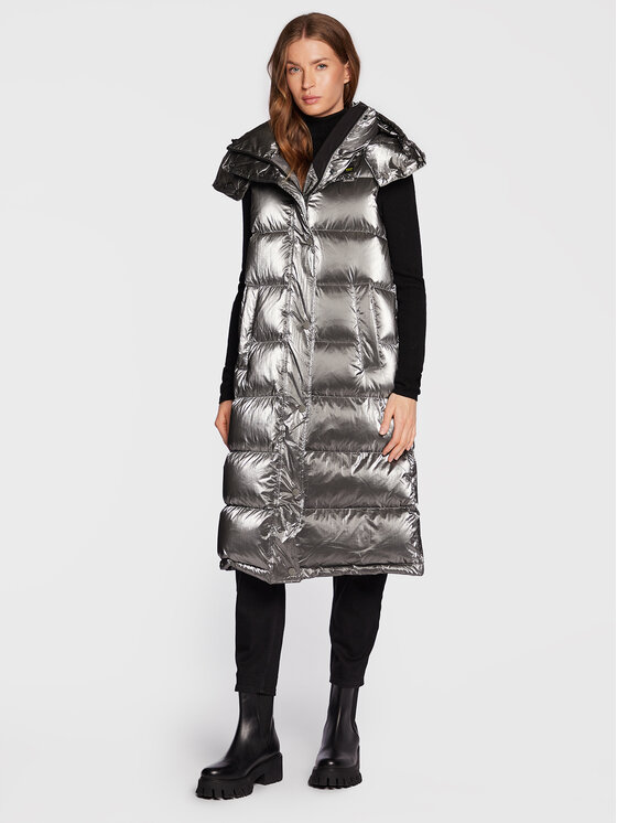 Blauer Prsluk Erika BLDX03024 006364 Srebrna Regular Fit | Modivo.hr