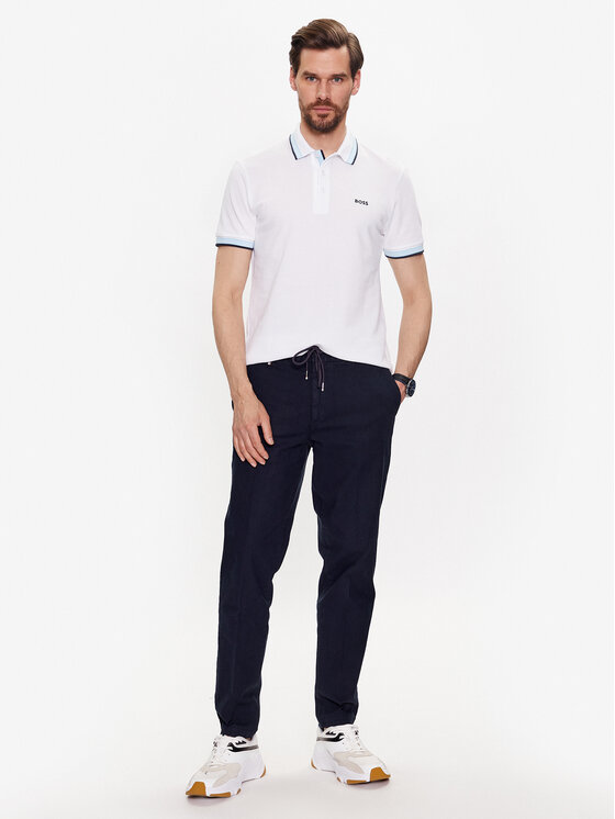 Boss Poloshirt Paddy 50468983 Weiß Regular Fit | Modivo.de