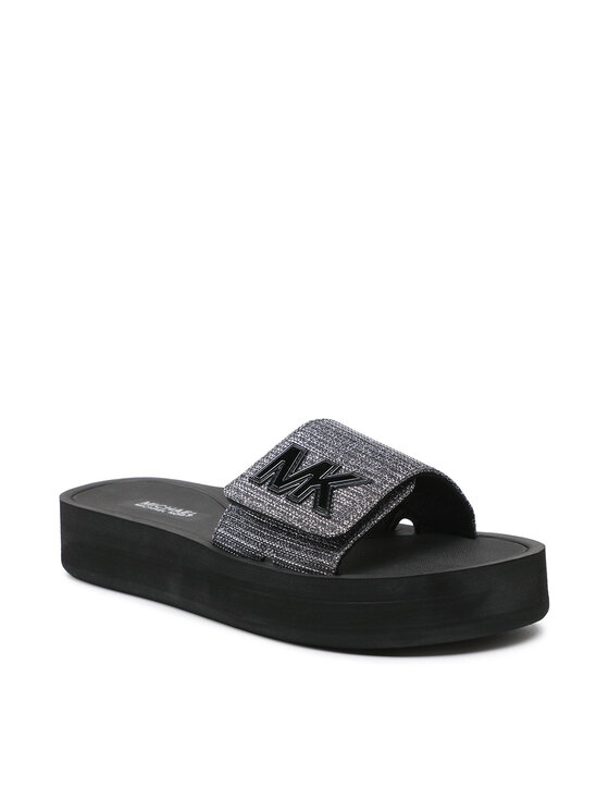 MICHAEL Michael Kors Чехли Mk Platform Slide 40S1MKFA1D Сребрист ...