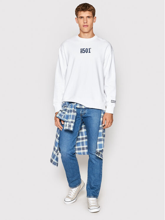 Levi's® Bluza Graphic 38712-0056 Biały Relaxed Fit | Modivo.pl