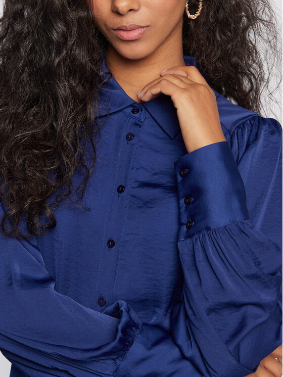 Moss Copenhagen Koszula Maluca 17079 Granatowy Regular Fit | Modivo.pl