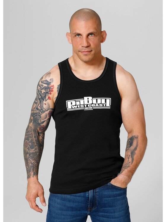 PITBULL Tank top Tank Czarny Regular Fit | Modivo.pl