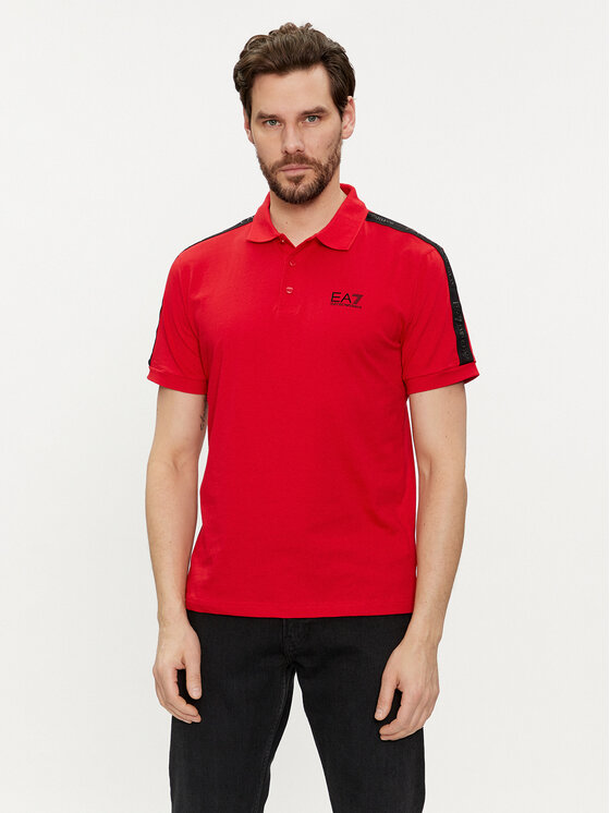 EA7 Emporio Armani Polokošeľa 3DPF23 PJ02Z 1461 Červená Regular Fit ...