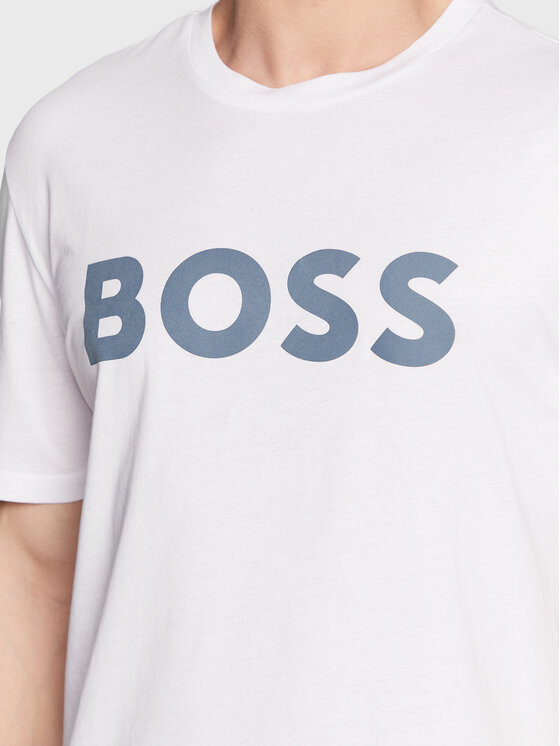 Boss T-Shirt Thinking 1 50481923 Weiß Regular Fit | Modivo.de