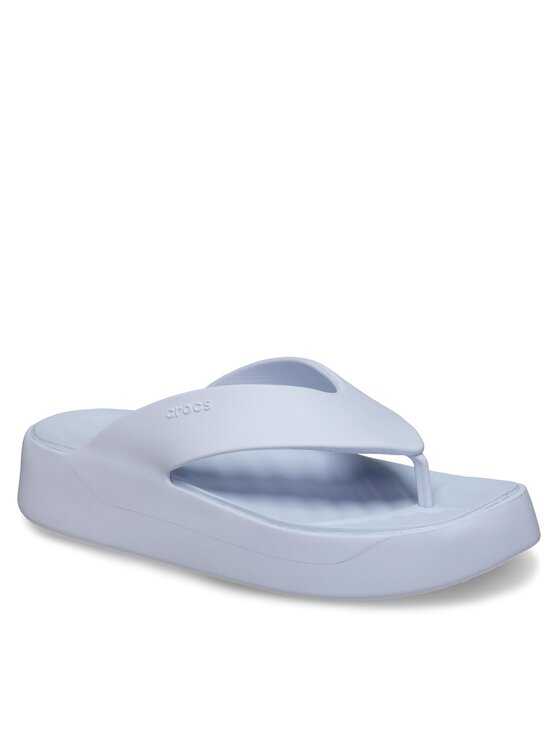Crocs Japonki Gataway Platform Flip 209410 Błękitny | Modivo.pl