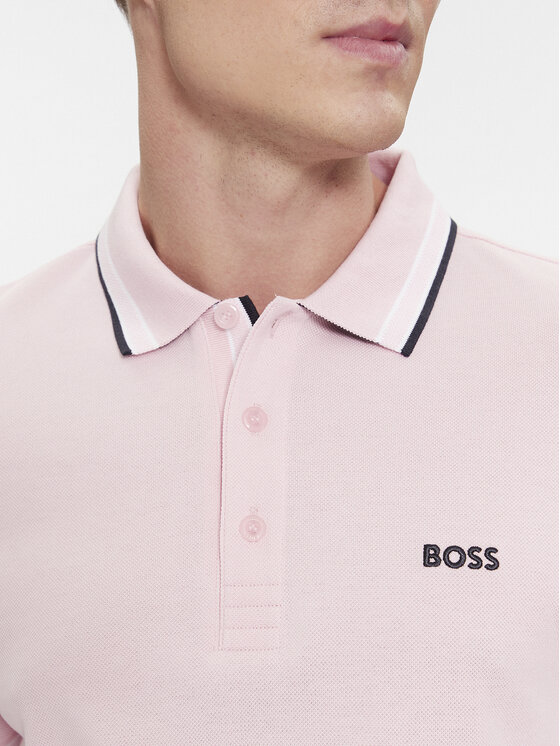 Boss Polo Paddy 50469055 Różowy Regular Fit | Modivo.pl