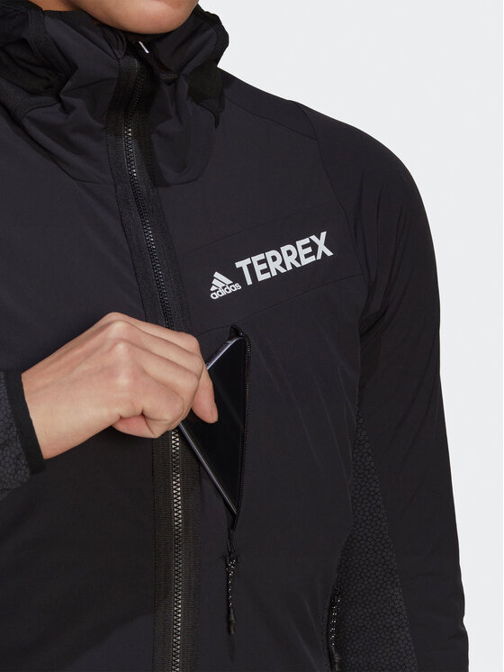 adidas Polar Techrock Flooce Wind Hooded Jacket HF0727 Czarny | Modivo.pl