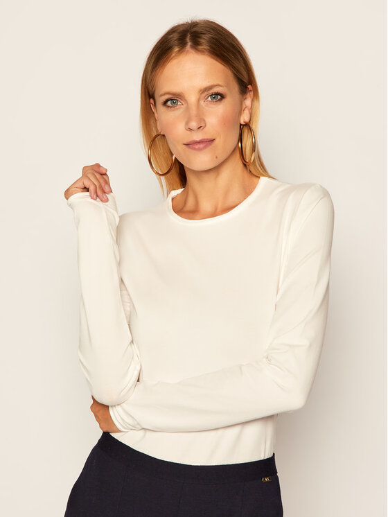 Marella Bluzka Cripta 39760307 Biały Regular Fit | Modivo.pl