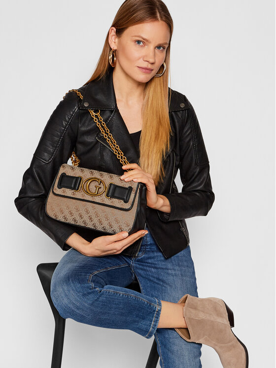 Guess Geantă Aviana Convertible Xbody Flap HWJB84 14210 Bej | Modivo.ro