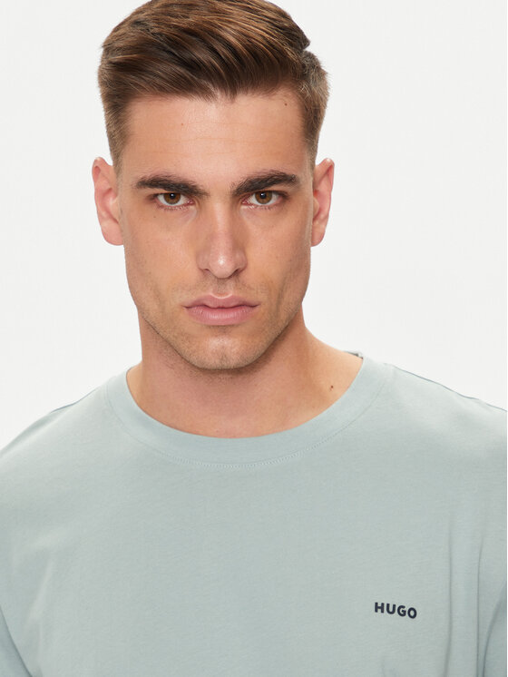 Hugo T-Shirt Dero222 50466158 Zielony Regular Fit | Modivo.pl