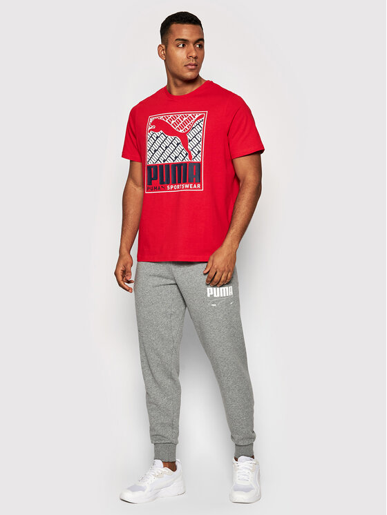 Puma Jogginghose Rebel Cl 585751 Grau Regular Fit Modivo At