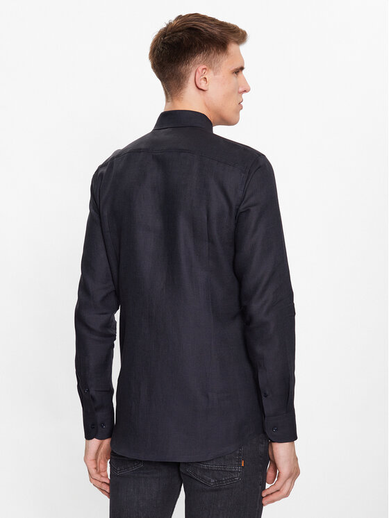 Boss Hemd Hank-Kent 50490234 Dunkelblau Slim Fit | Modivo.de
