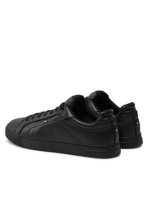 Tommy Hilfiger Sneakersy Icon Court Lth Flag Ess FM0FM05317 Čierna ...